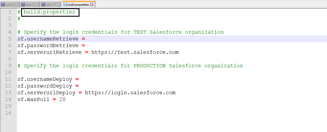Configure Force.com Migration Tool for deployment Apache ANT – PantherSchools