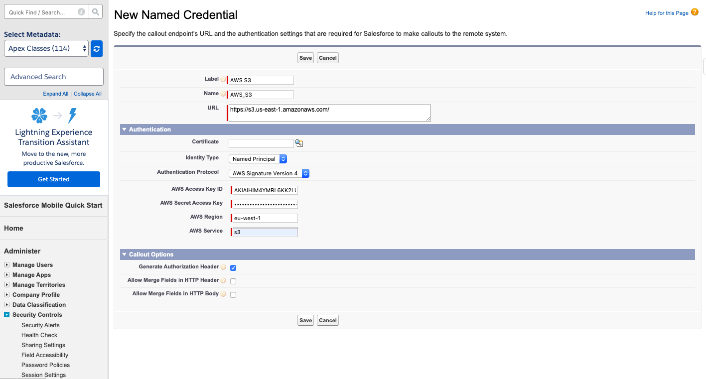 Integrate Salesforce with Amazon S3 within 15 min – PantherSchools
