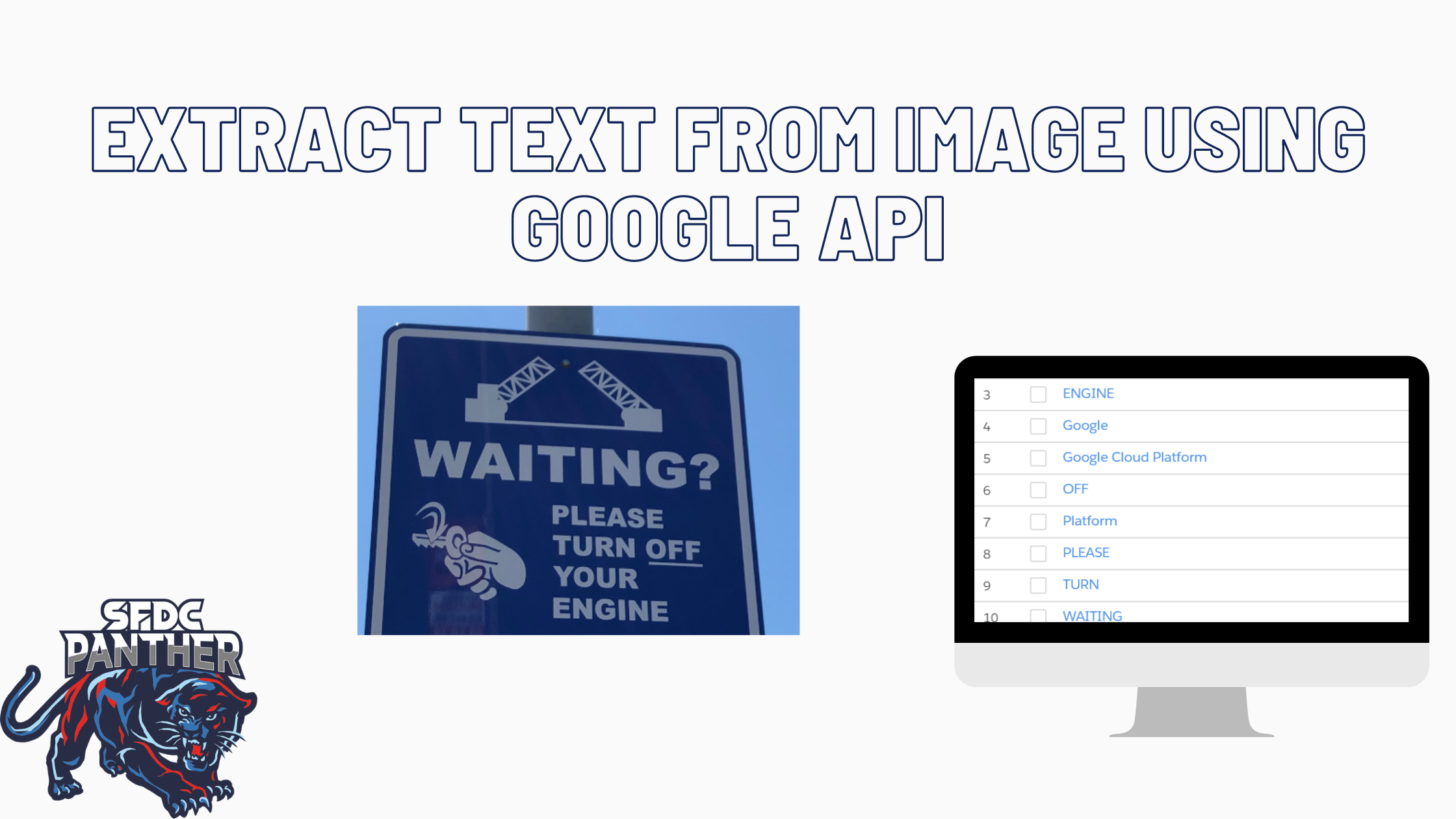 Extract Text From Image using Google Cloud Vision API » PantherSchools