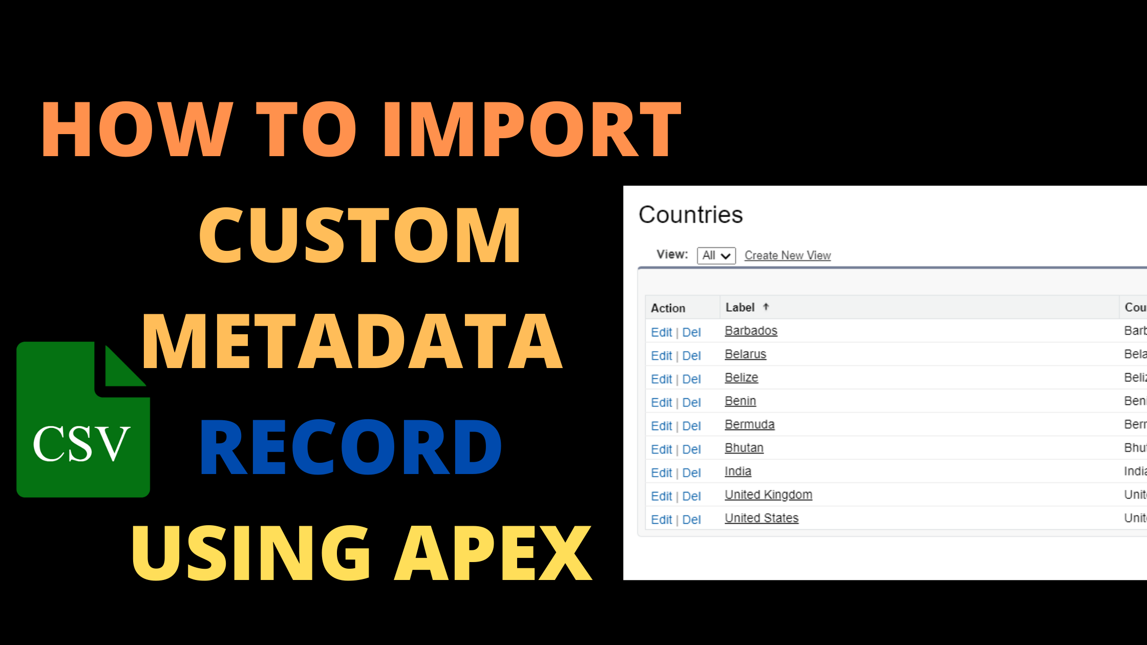 How to import custom metadata records in Salesforce? » PantherSchools