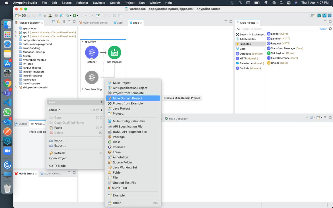 How to develop Domain Projects in MuleSoft? » PantherSchools