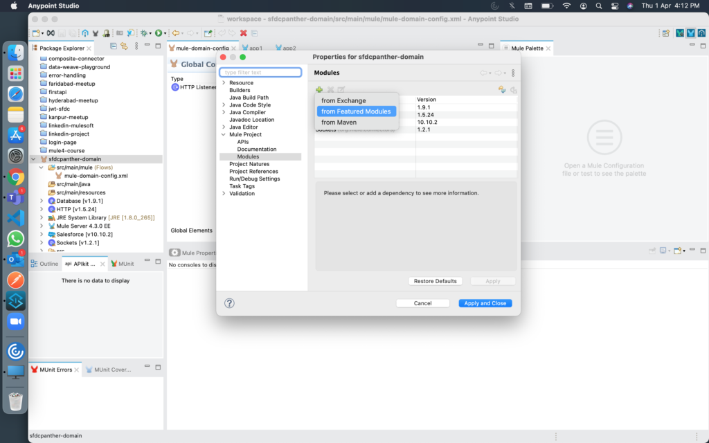 How to develop Domain Projects in MuleSoft? » PantherSchools