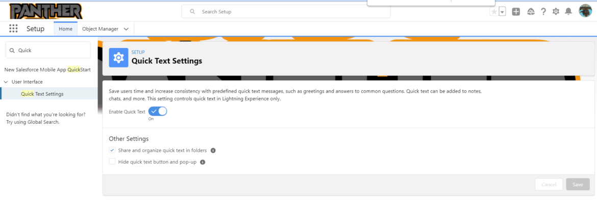 How to Setup QuickText in Salesforce? – PantherSchools
