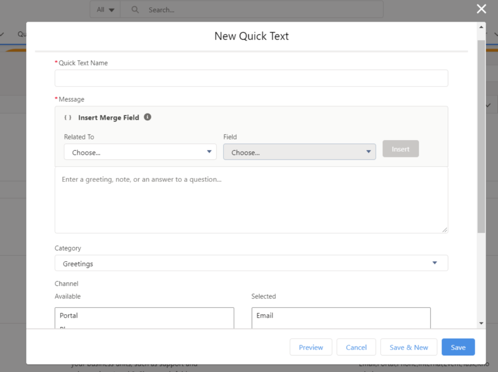 How to Setup QuickText in Salesforce? – PantherSchools