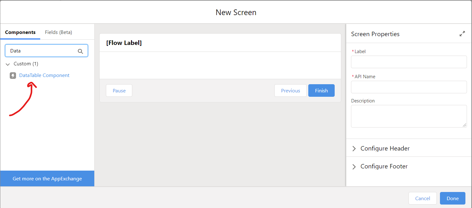 How to develop Lightning DataTable for Salesforce flows – PantherSchools
