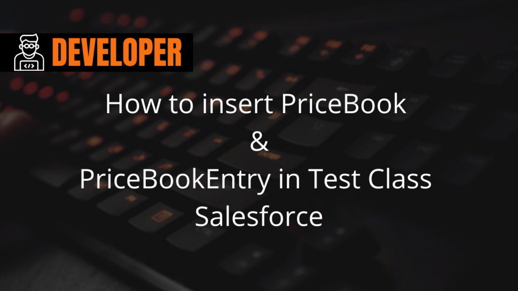 How to Insert Pricebook Entry in Test Class Salesforce? – PantherSchools