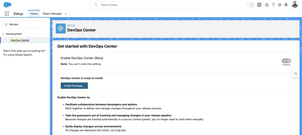 Salesforce DevOps Center » Panther Schools