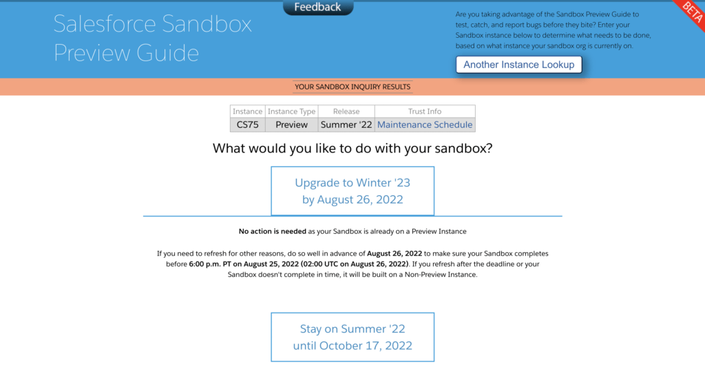 Winter 23 Sandbox Preview Salesforce » PantherSchools